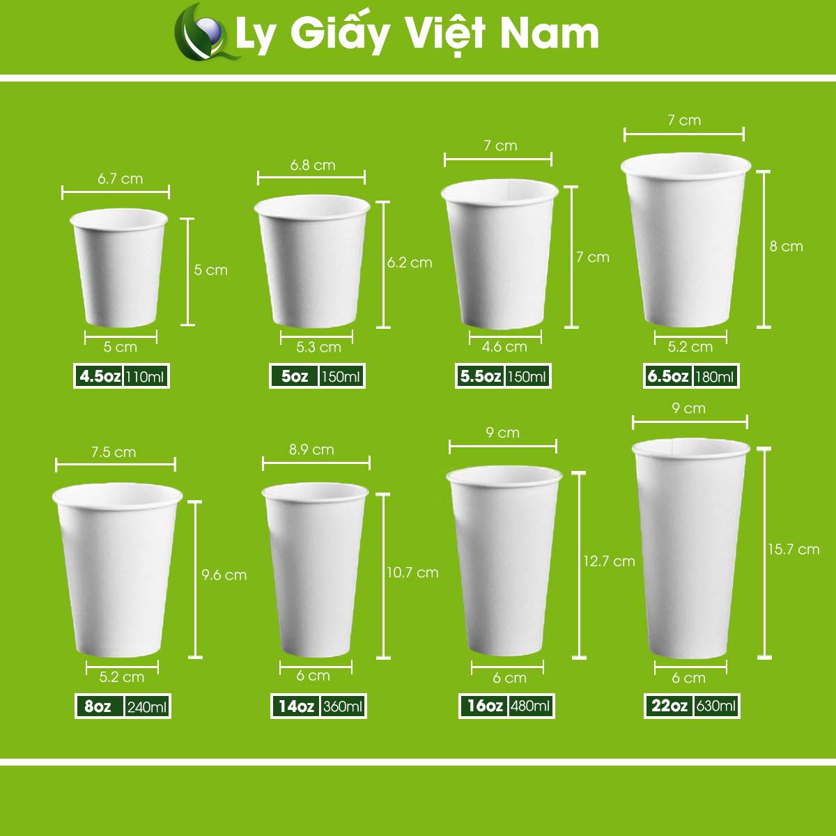 Ly Giấy Cốc Giấy Trắng - Ly Giấy Việt Nam